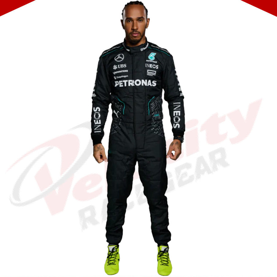 2024 Lewis Hamilton Mercedes AMG F1 Team Suit - Velocity Racegear-F1 ...